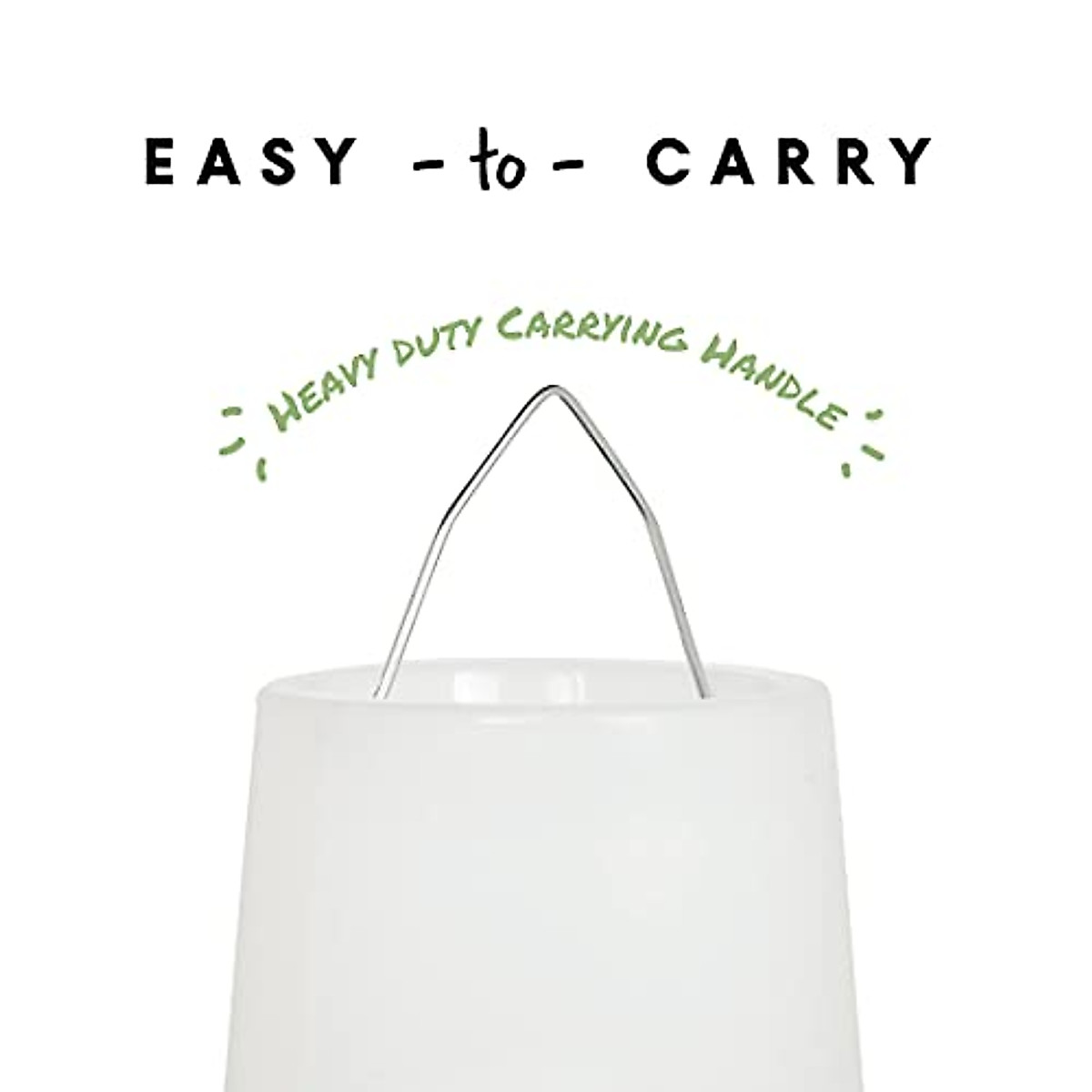 Harris Farms Free Range Hanging Poultry Feeder | Twist Lock Base | 10 Pound,White