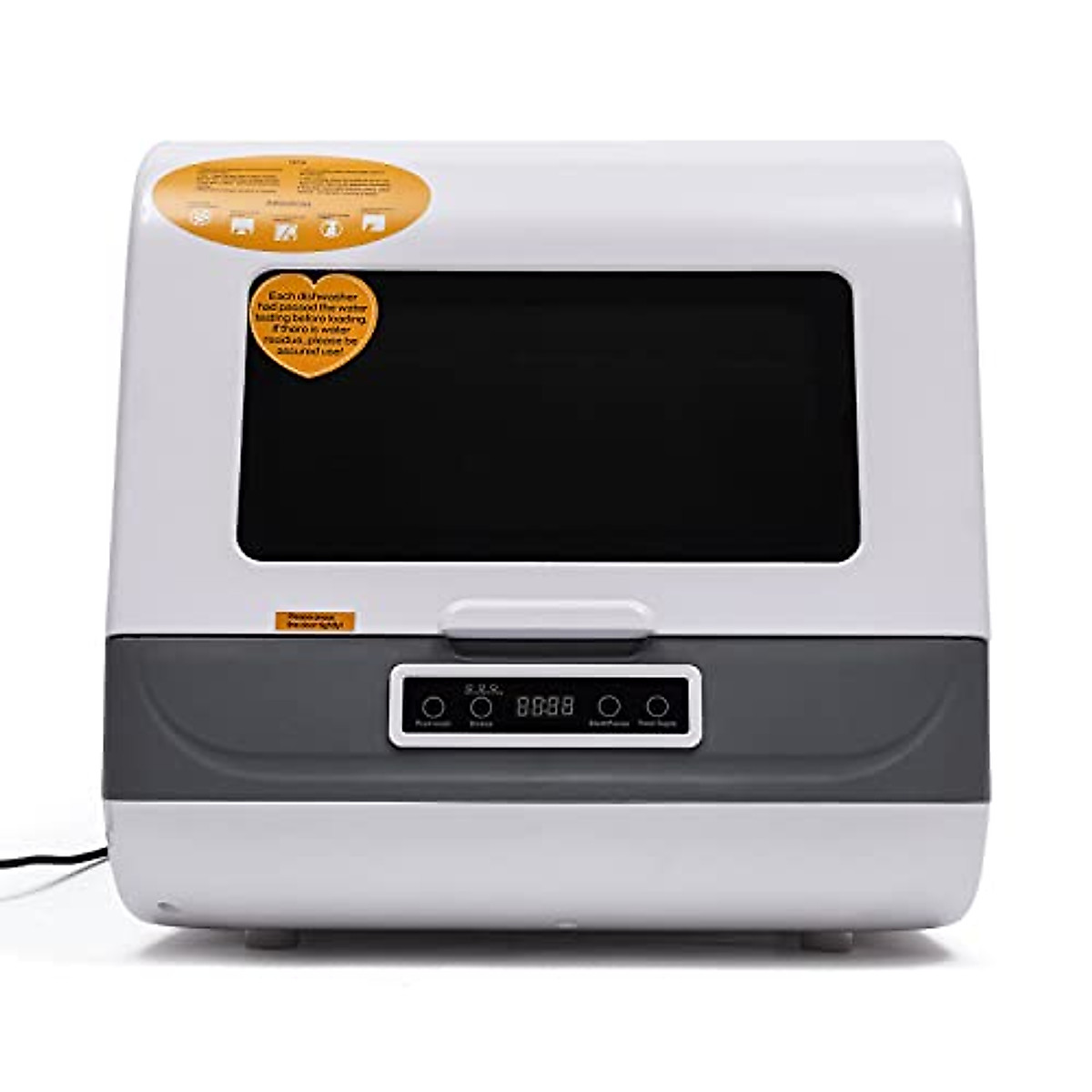 Guaopom Countertop Dishwasher, Automatic Dishwasher, Mini Dishwasher With 3 Washing Programs And Air-Dry Functio 75°C Hot Air Drying Portable Automatic Dishwasher for Apartment, Dorm Room