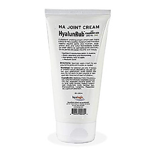 Hyalogic HA Joint Cream for Horses 6 oz Hyaluronic Acid Soothes Equine Joints and Muscles - HyalunRub