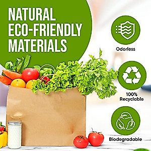 Tobvory Kraft Paper Bags - 50pcs 16x6x12 Inches Brown Paper Bags With Handles Bulk, Large Recycled Paper Bags, Ideal As Shopping Bags, Gift Bags, Retail Bags For Small Business Retail Grocery