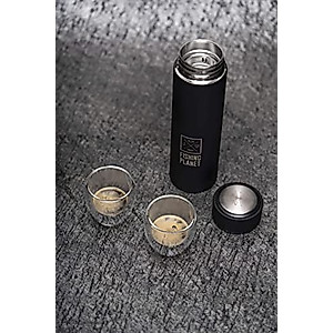 Fishing Planet Insulated Bottle - Stainless Steel Thermo Bottle 17-Ounce for Hot and cold Water Tea Coffee