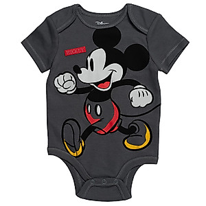 Disney Mickey Mouse Newborn Baby Boys 5 Pack Bodysuits 6-9 Months