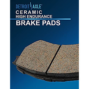 Detroit Axle - Brake Kit for 12-18 Ford Focus 2012 2013 2014 2015 2016 2017 2018 Disc Brake Rotors Ceramic Brakes Pads Replacement : 10.94'' inch Front & 10.67'' inch Rear Rotors