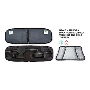 BetterBack Therapy - Sit in Perfect Posture + Lower Back Pain Relief (Heat and Ice Healing) - Portable Ergonomic Office Chair