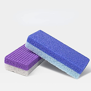 Professional Pedicure Foot Pumice Stone for Feet Skin Callus Remover and Scrubber for Dead Skins 2 Sided (Pack of 2)