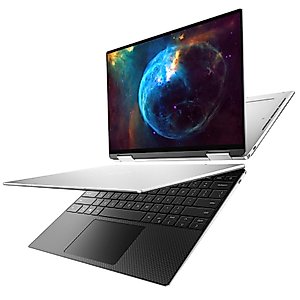 Dell XPS 13 7390 2-in-1 Convertible, 13.4 inch FHD+ Touch Laptop - Intel Core i7-1065G7, 32GB LPDDR4x RAM, 512GB SSD, Intel Iris Plus Graphics, Windows 10 Home - Platinum Silver, Black Interior