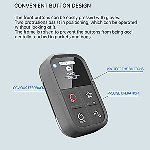 REYGEAK Smart WiFi Remote Control for GoPro Hero 11/10/9/8/MAX, Waterproof Dust Proof with OLED Display Magnet Charger Port Hand Strap for Hero 10/9/8/MAX Accessories