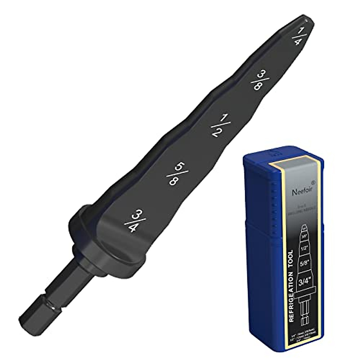 [5 in 1]Swaging Tool Copper Tube Expander Manual Copper Pipe Swage Too Expander Drill Bit Soft Copper tubing Tool bit with for HVAC Repairing Air Conditioner