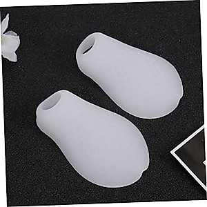 2pcs Silicone Gel Crib Protector Foot Protectors for Feet Nursing Clip Board Foot Pad Toe Sleeve Little Toe Cover Jacket Finger Cot Hammer Care Miss Toe
