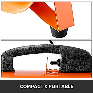 OrangeA Utility Blower Fan 12 Inch 0.7HP 2295 CFM 3300 RPM Portable Ventilator High Velocity Multifunctional Ventilator Fume Extractor (12 Inch)