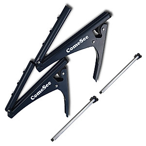 Comesee Kioos Collapsible Table Tennis Net Professional Steel Pingpong Net Clip Grip Mesh Training Competition Portable Tension Adjustable Post (Navy)