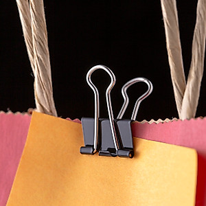 Officemate Small Binder Clips, Black, 12 Boxes of 1 Dozen Each (144 Total) (99020)