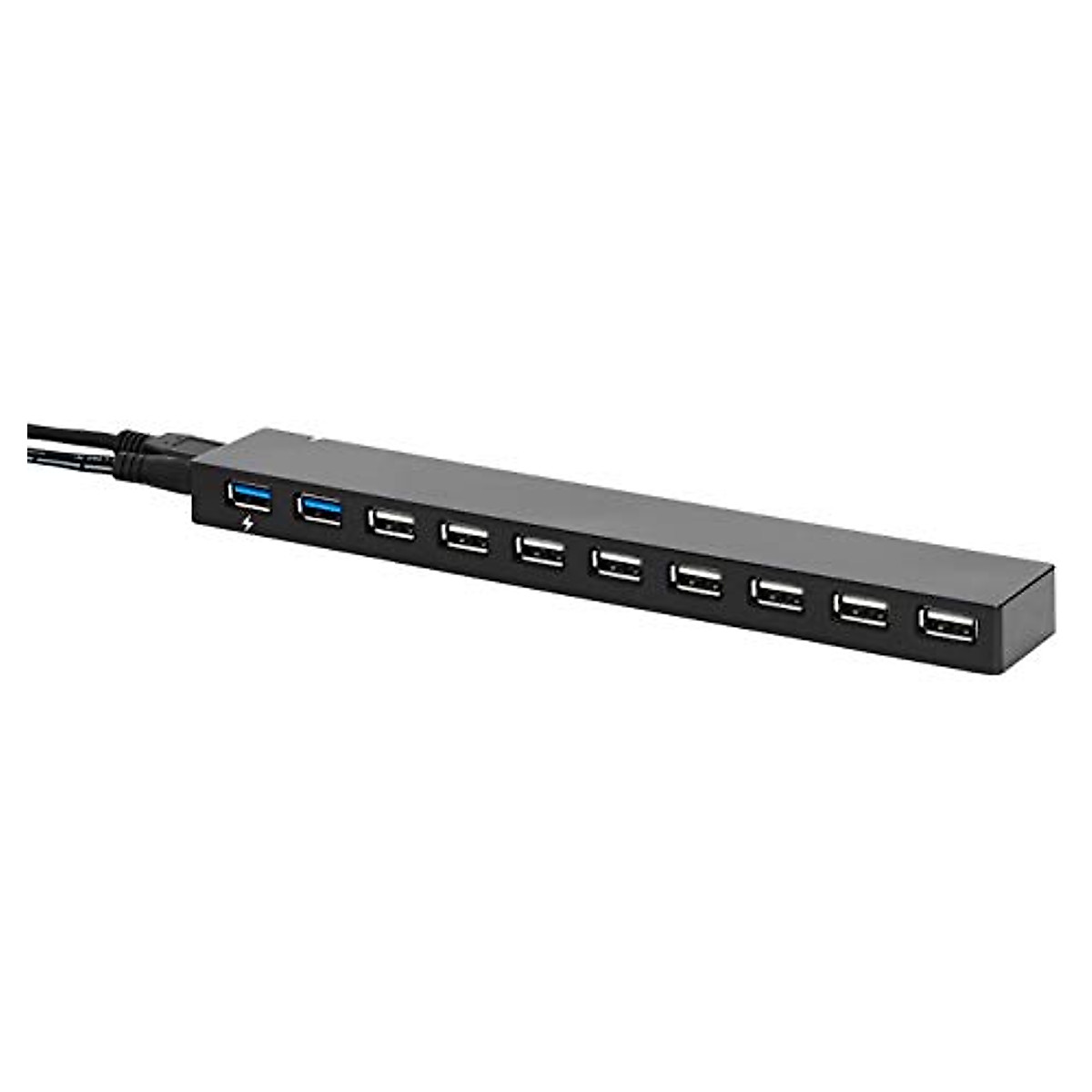 Amazon Basics USB 3.0, 10 Port HUB With AC Adapter, Black