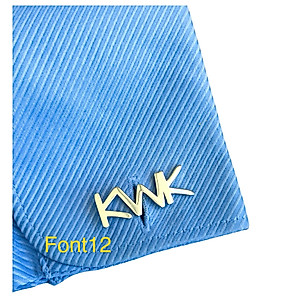 Personalized Name Cufflinks, Customize it with Your Letter, Initials Sterling Silver or 14k Yellow Gold Plated Cufflinks, Mens Gift, Gift for Dad, Groomsmen Gift