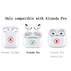 Airpods pro Case with Shell Pearl Keychain, Cute Airpods pro 3 Protective Cover Skin for Girl Women Men Glitter Soft TPU Case Compatible with Apple AirPod Pro 2019 (White Pearlescent)