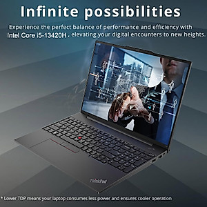 Lenovo ThinkPad E16 16" FHD+ Business Laptop Computer, 13th Gen Intel Octa-Core i5-13420H (Beat i7-1355U), 8GB DDR4 RAM, 512GB PCIe SSD, WiFi 6, Backlit Keyboard, Thunderbolt4, Windows 11 Pro, AZ-XUT