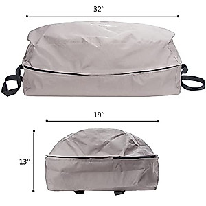 KISLANE Grill Cover/Bag for Coleman Roadtrip 285, Heavy Duty and Waterproof Carrying Bag Compatible with Coleman Roadtrip 285 for Outdoor Camping, BBQ, Gatherin (Grey)