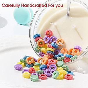 Cereal Candle Bowl - Vanilla Scented Food Candles - Cute Candles for Cool Gifts - 3 Wicks Cereal Candles for Best Burn - Cereal Bowl Candle with Spoon - Cool Candles