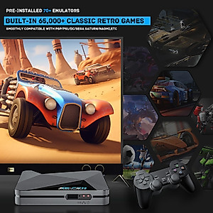 Super Console X2 PRO Retro Game Console with 100,000+Games,Video Game Console with EmuElec 4.5/Android 9.0/CoreE,4K HD Emulator Console Compatible with PSP/PS1/DC/MAME/ARCADE,2.4+5G,BT 5.0,Best Gifts