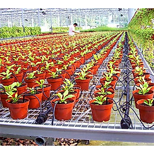 tusrai 0.5GPH 25pcs Greenhouse Drip Irrigation System Bend Arrow Drip Stick 6" Long Angle Arrow Dripper