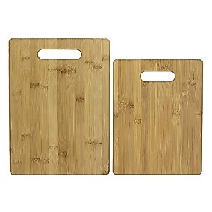 Totally Bamboo 2-Piece Bamboo Cutting Board Set, Brown