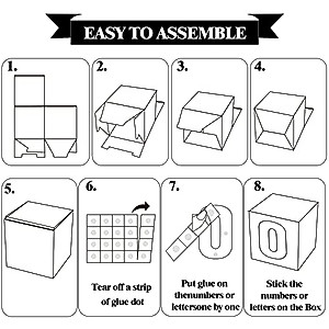 Graduation Decorations Balloon Boxes 2023 - Graduation Party Decorations Class of 2023, 4pcs White Balloons Box with GRAD, 2023,Perfect for High School College Graduation Celebration Party