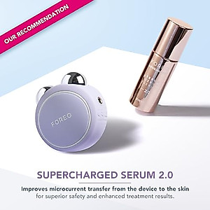 FOREO BEAR Mini Microcurrent Facial Device - Face Sculpting Tool - Firm & Contour - Reduce Double Chin - Non-Invasive - Increases Absorption of Facial Skin Care Products - Lavender