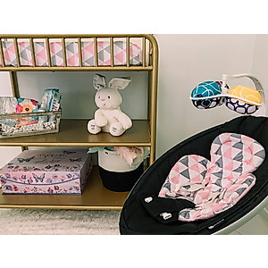 Infant Insert Compatible with 4Moms Mamaroo & Rockaroo – Car Seat Insert 2 Pack – Reversible Infant Car Seat Insert – Soft Plush Minky Car Seat Head Support Insert