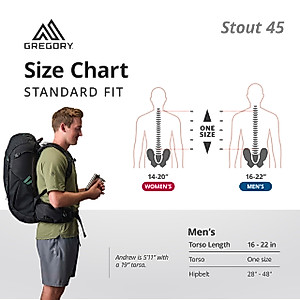 Gregory Mountain Products Stout Men's 45 Backpack , Phantom Blue