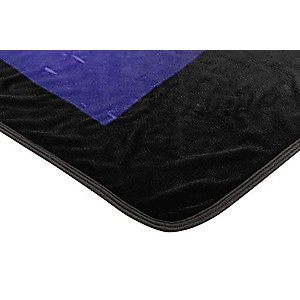 Northwest Micro Raschel Throw Blanket, 46 x 60 Inches, Darth Night