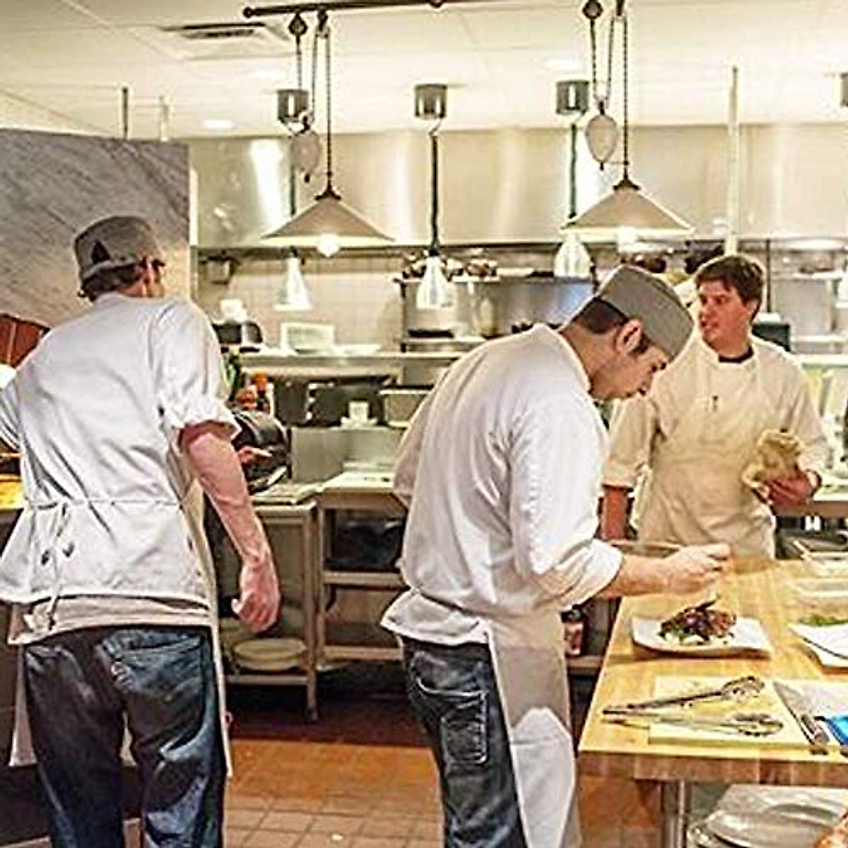 Kitchen Stainless Steel Catering Table, 24" X 48" Heavy Duty NSF Commercial Food Prep Table，Double Layer Metal Scratch Resistant Worktable with Adjustable Shelf for Garage Restaurant Kitchen, Silver