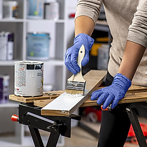 Comfy Package [100 Count - Medium] Nitrile Disposable Gloves - 4 mil. | Latex Free and Rubber Free | Non-Sterile Powder Free Gloves