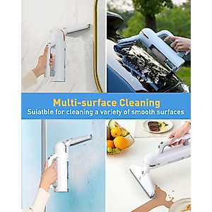Window Vacuum Squeegee, Cordless Window Vacuum 3 in 1 Window Vac Window Vacuum Cleaning Tool with 260ml Water Tank for Glass Doors Shower Car Window Mirror