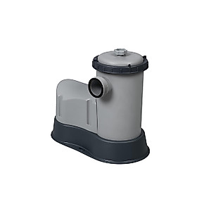 Bestway 58390E Flowclear 1500 GPH Filter Pump for 300 to 8,400 Gallon Above Ground Swimming Pool with Adaptors and Energy Saving Plug