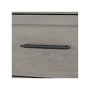 Bush Furniture Key West Bathroom Tall Narrow Bookcase Cabinet, Driftwood Gray
