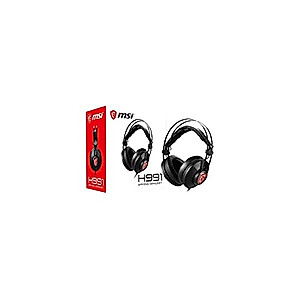 MSI H991 Wired PC Gaming Headset, Built-in Microphone, Noise Cancellation, in-Line Control, Ergonimic Design, Adjustable Headband, Notebook/PC/Mobile