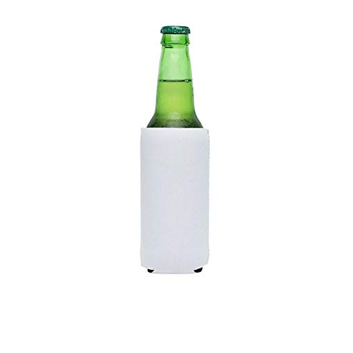 Snertz 6 Pack White DIY Sublimation Blank Slim Insulated Neoprene Tall Skinny Beer or Energy Can Holder seltzer Cooler Sleeves 12oz white Claw and Michelob Ultra Cans or Water Bottles.