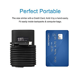 Bslemon 45W Type C Charger USB C Fast Charger Compatible with Dell Latitude 11 5175 5179 13 7370 5285 XPS 13 9370 9360 9350 9365 XPS 11 Inspiron 13 7000 Optiplex 3020 3040 Laptop Power Charging Cable