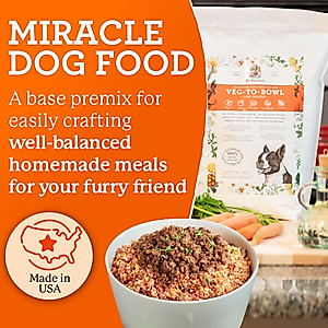 Dr. Harvey's Veg-to-Bowl Fine Ground Dog Food, Human Grade Dehydrated Base Mix for Dogs, Grain Free Holistic Mix for Small Dogs Trial Size (6.5 oz)