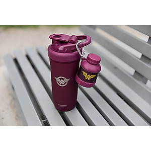 Justice League Protein Powder Storage Container 50g Protein Shaker Bottle Funnel â€“ 110ml BPA Free Wonder Woman Gifts DC Comics Protein Shakes Bottle Storage for Women