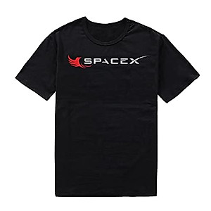 Elon Musk Space X Shirt – Space X Black T-Shirt for Men and Women (S)