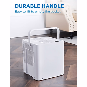 Midea Cube 50 Pint Dehumidifier for Basement and Rooms at Home for up to 4,500 Sq. Ft., Built-in Pump, Drain Hose Included, Smart Control, Works with Alexa (White), ENERGY STAR Most Efficient 2023