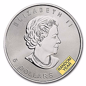 1988 - Present (Random Year) Lot of (5) 1 oz Silver Maple Leaf Brilliant Uncirculated