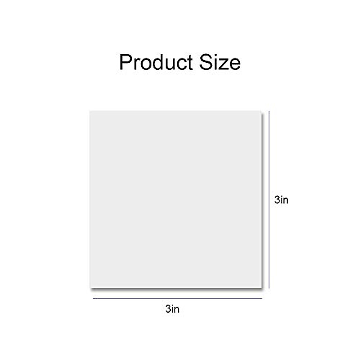 MultiBey Transparent Sticky Note Pads Memo 3 X 3 inches Square Styles Self Adhesive Removable N Times, Pack of 10 (Clear, 3 x 3)