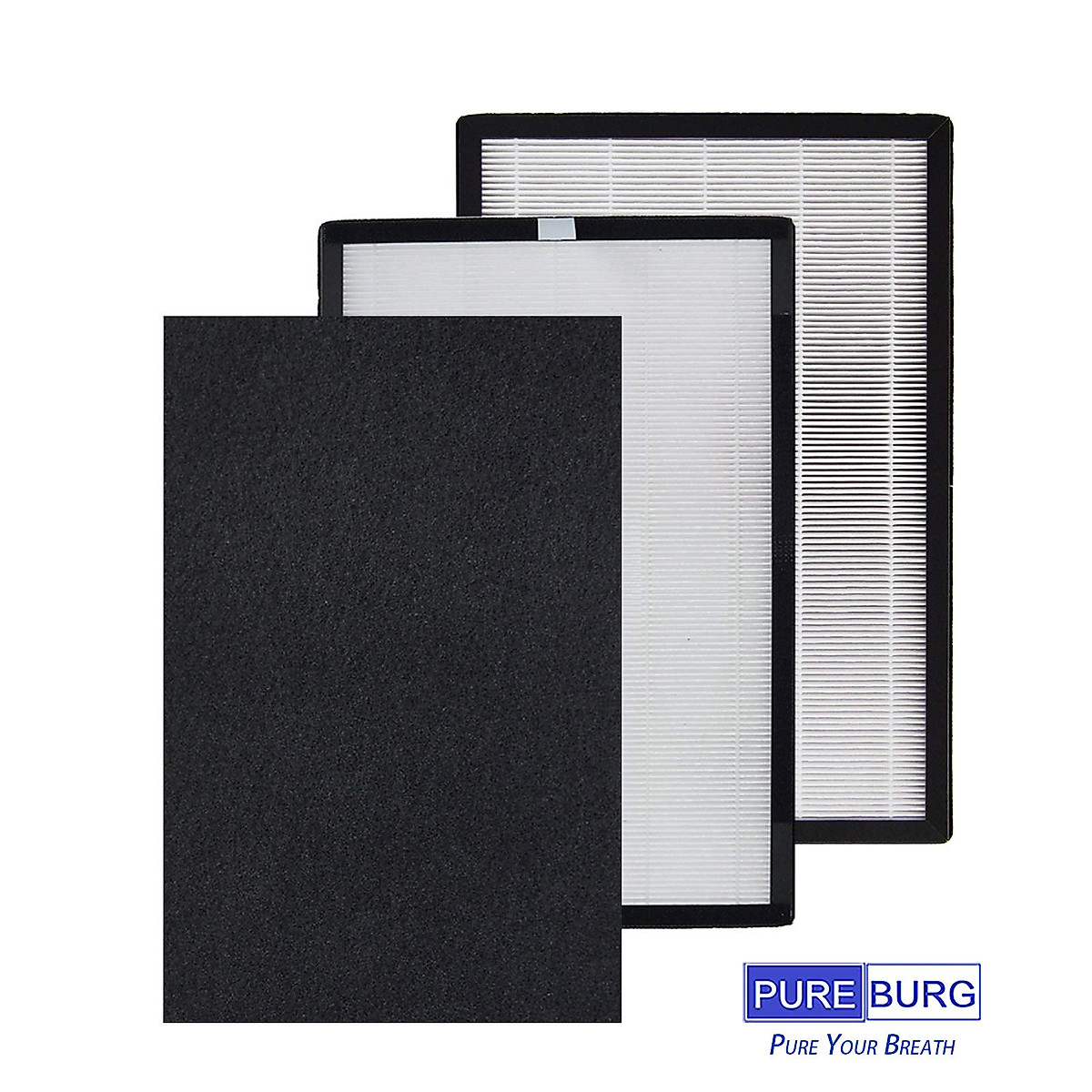 PUREBURG 2-Pack Replacement Set Compatible with GermGuardian AC5600WDLX/AC5600W, FLT5600,FLT56CB4,Filter N