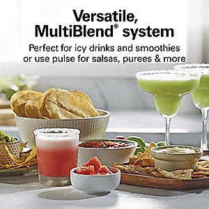 Hamilton Beach Stay or Go Blender with 32oz Jar, 8oz Grinder for Nuts & Spices, and 2 Portable Cups with Drinking Lids for Shakes and Smoothies, BPA Free, Black and Silver (52400)