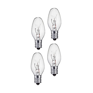 UI PRO TOOLS Night Light Clear Light Bulb (10 Lumens, 5 watts, 120 Volts) - Pack of 4