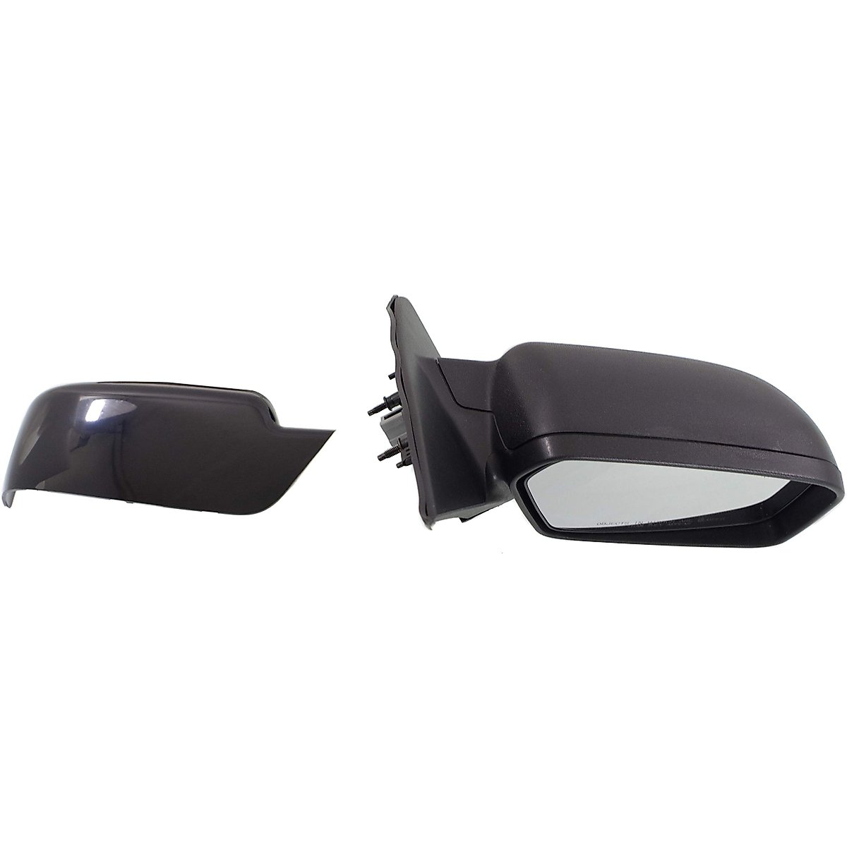 Kool Vue Left & Right Power Heated Door Mirrors Compatible With Ford Fusion 2006-2012 With Puddle Lamp with 2 Caps Pair
