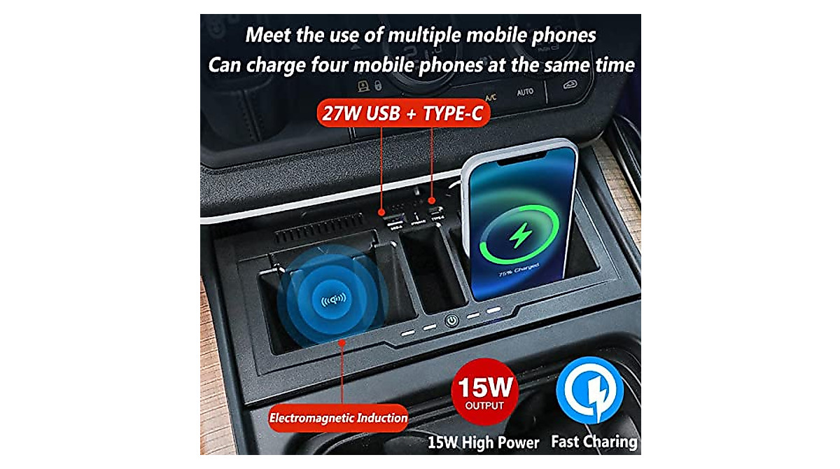 Land Rover Defender Wireless Charger | 15W Fast & Perfect Fit