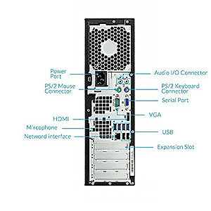 HP Desktop Computer Compaq Pro 6200 SFF Intel Core i3-2100 3.10GHz 4GB DDR3 320GB Hard Drive DVD Windows 10 Home (Renewed)